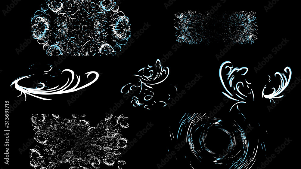 Blizzard Elements Stock Template | Adobe Stock