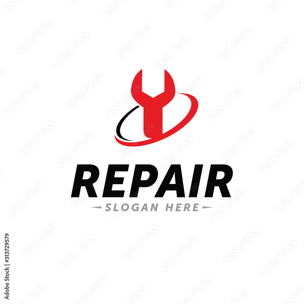 repair logo, service logo design template Stock Vector | Adobe Stock