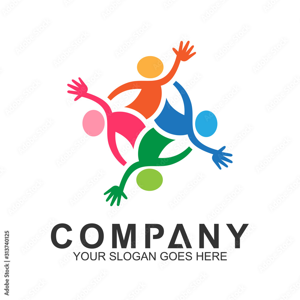 community care vector, people group, social relationship icon, charity ...