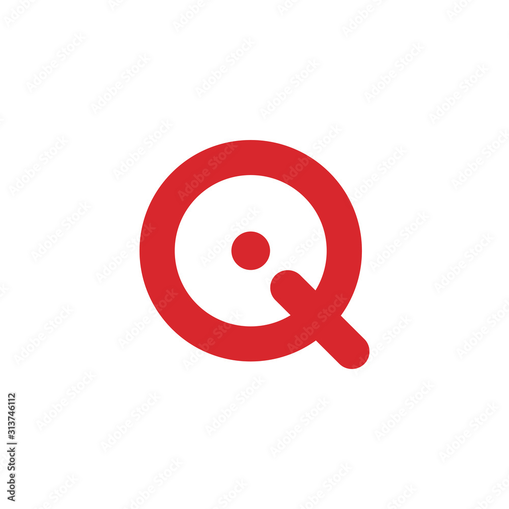 letter I and Q initial vector logo Stock Vector | Adobe Stock