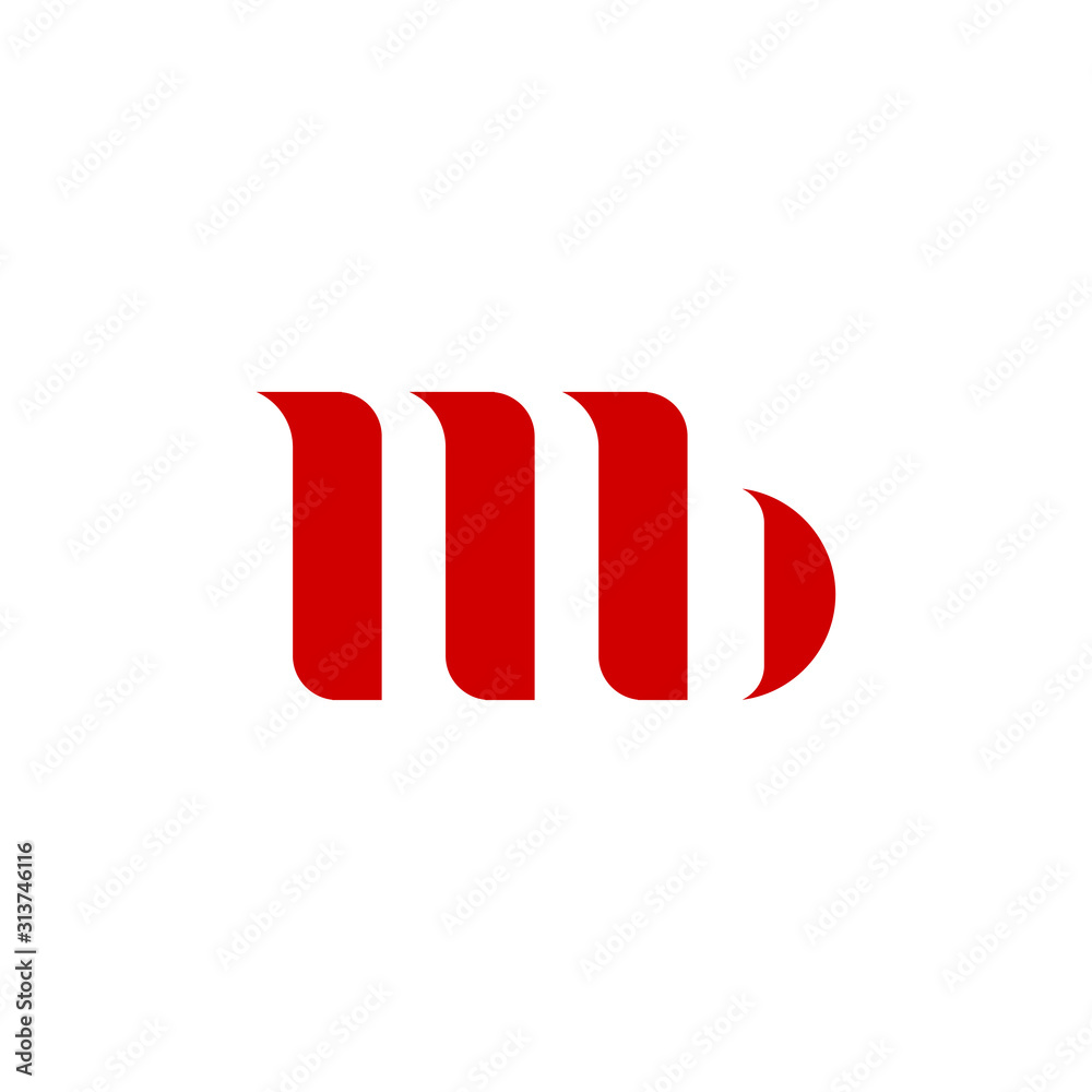 letter M and B initial vector logo Stock Vector | Adobe Stock
