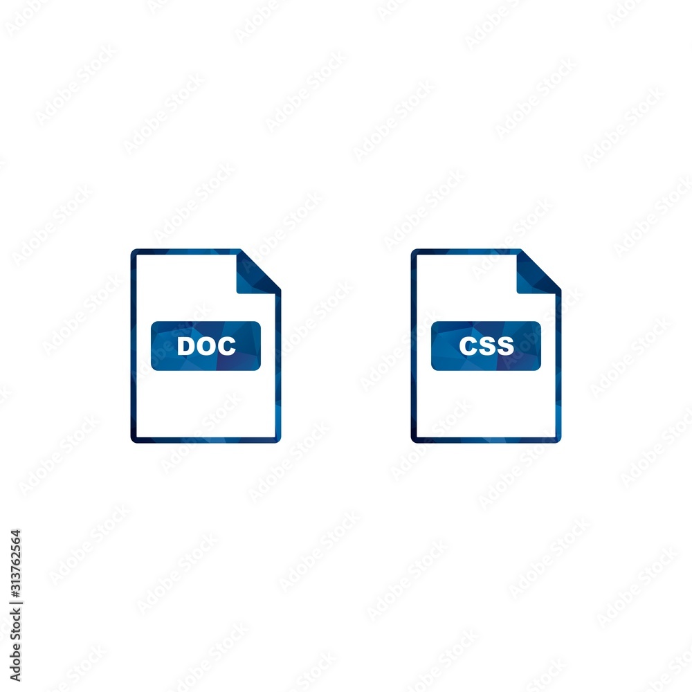 2 Set Of file formats icons isolated on white background... Stock ...