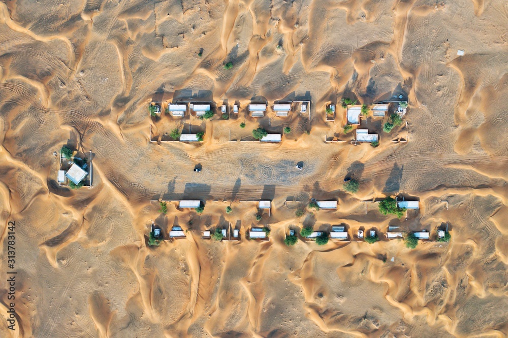 4k photos Dubai Al Madam Abandoned Village drone Aerial view of United ...