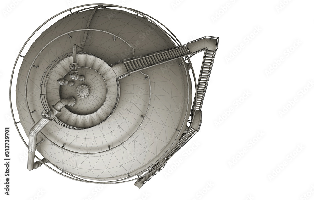 Spherical tank, Horton sphere , spherical pressure vessel, for storage ...