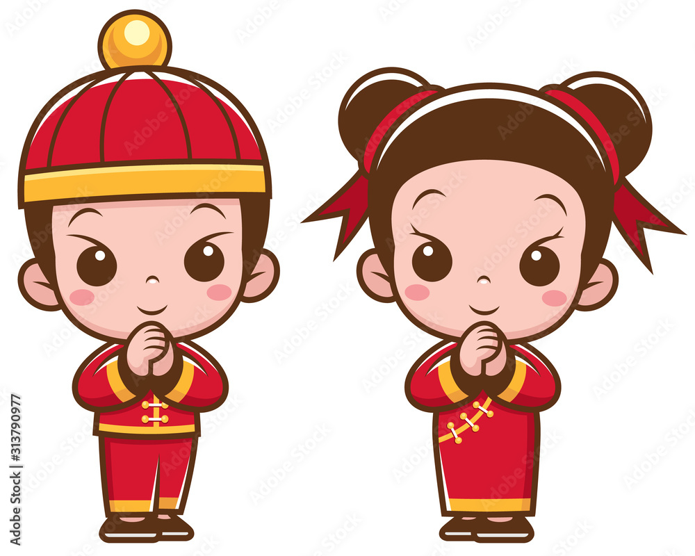 Chinese Kids Clip Art