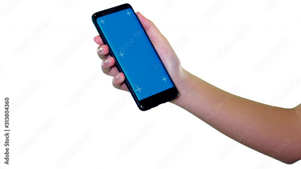 cell phone with press on the bottom and swipe to the top and track ...