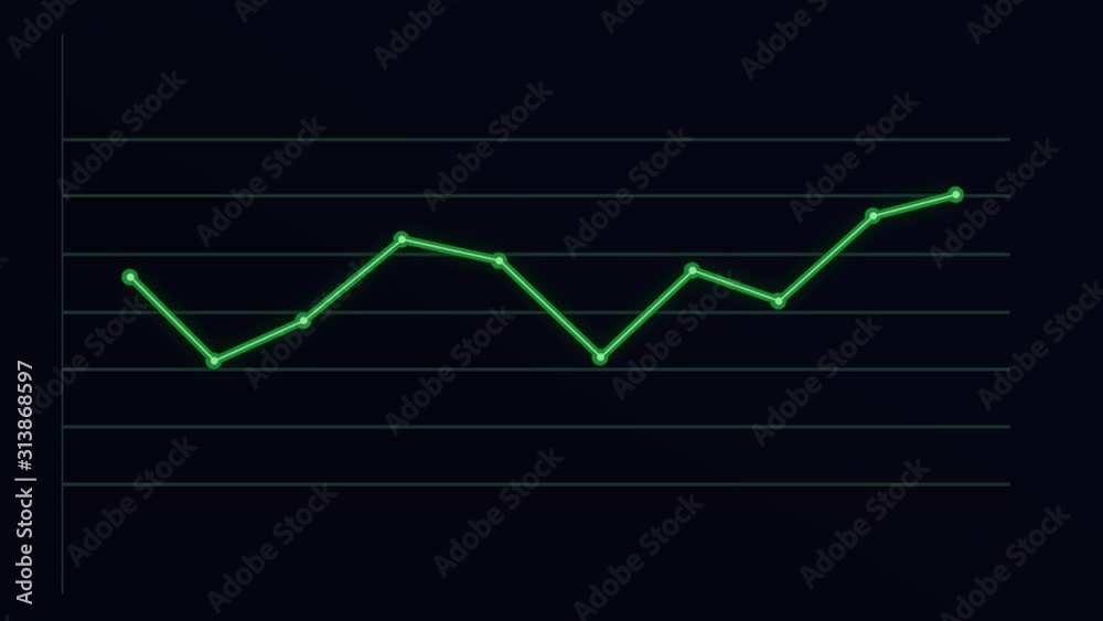 Loop Animation of Business Infographics with Charts and Bar Stats ...
