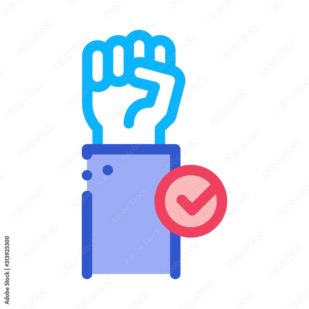 Cast Vote Icon Vector. Outline Cast Vote Sign. Isolated Contour Symbol ...