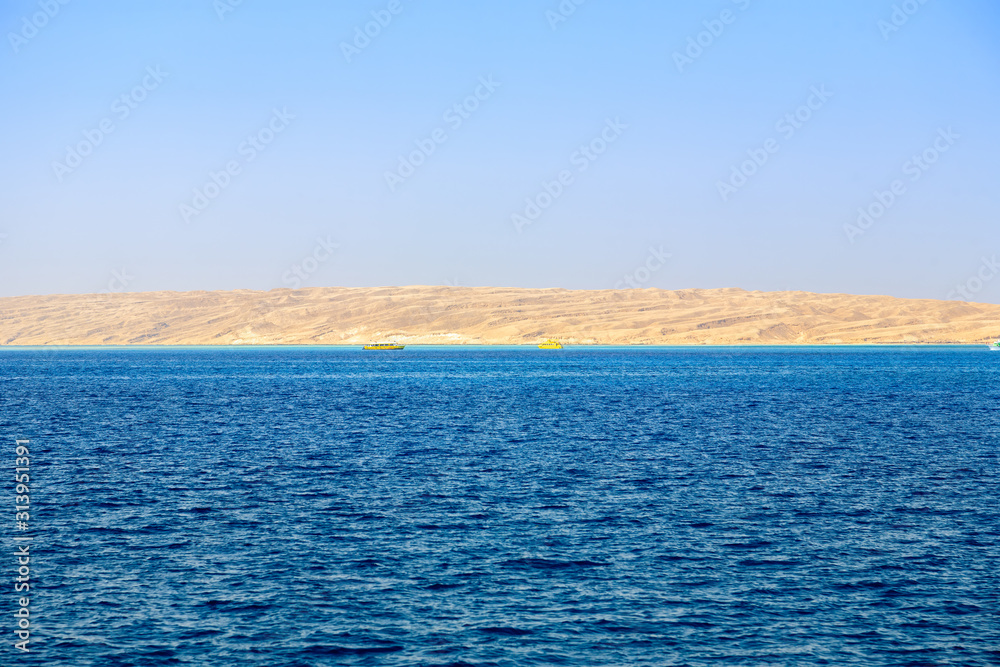 red sea simple scenery landscape wallpaper poster morning sun rise view ...