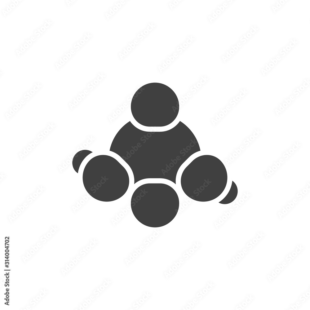 h2so4 structure vector icon. filled flat sign for mobile concept and ...