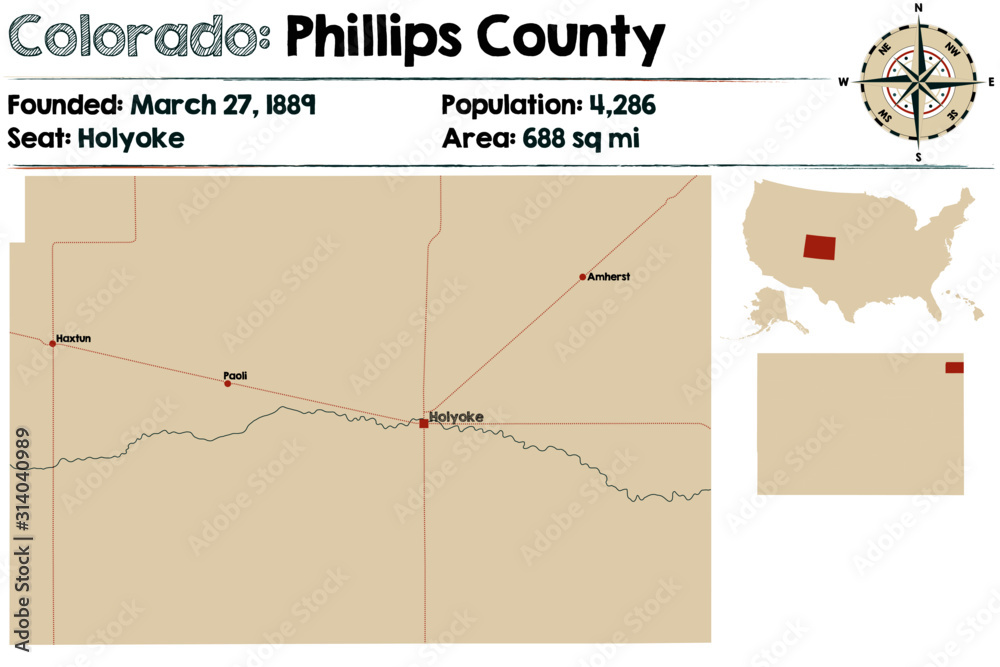 Fototapeta mapa świata dla dzieci Large and detailed map of Phillips ...