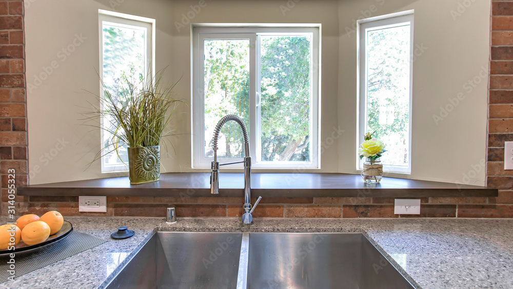 Kitchen Counter Close Up With Window
