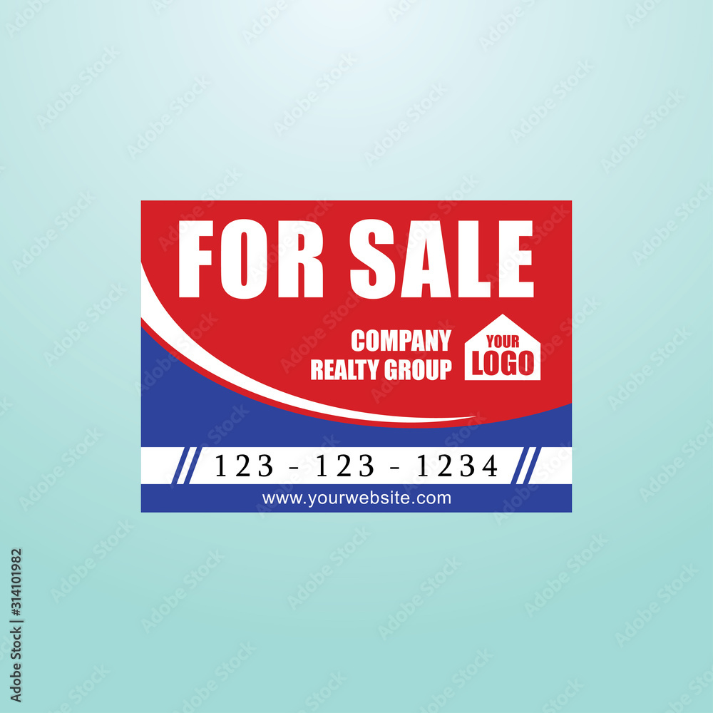 Real Estate Yard Sign Board for Sale Sign, House Sale Sign Board Design ...