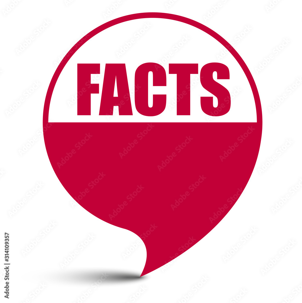 red vector banner facts Stock Vector | Adobe Stock