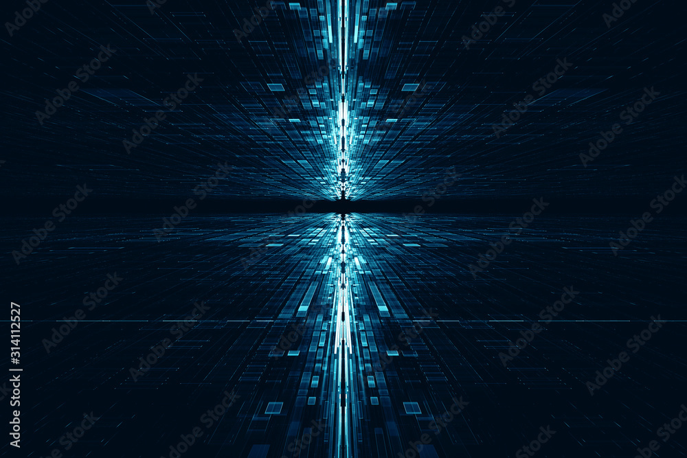 Abstract blue patterns technology background Stock Illustration | Adobe ...