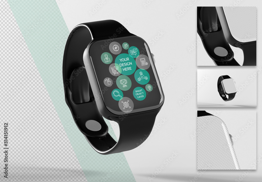 Smart Watch Mockup Stock Template | Adobe Stock