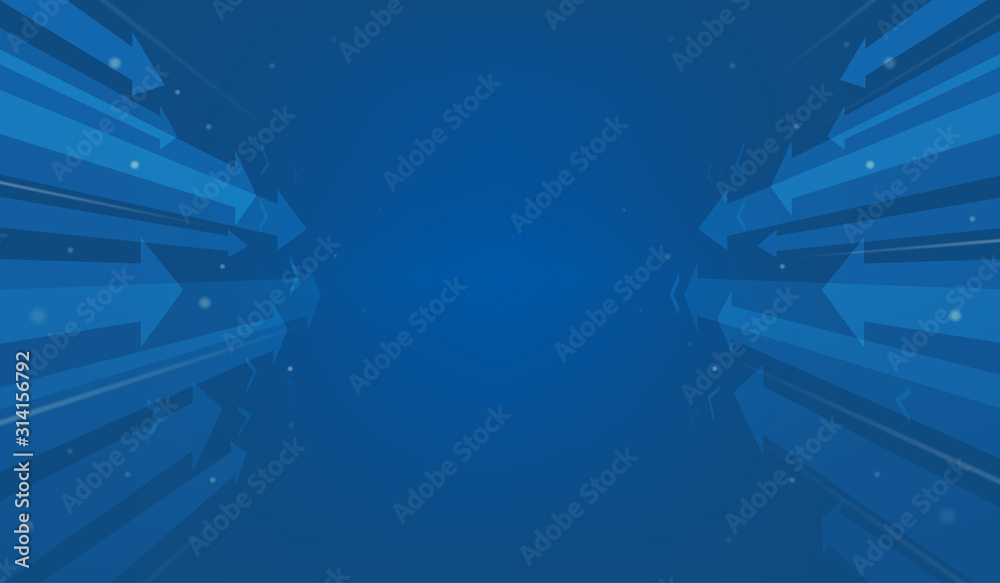 Blue Business Background Vector Illustration With Arrows Stock Vector ...