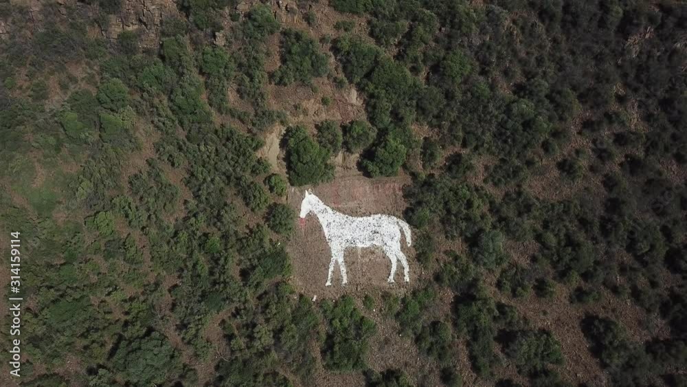 4K summer day aerial video Bloemfontein Naval Hill Planetarium Boyden ...