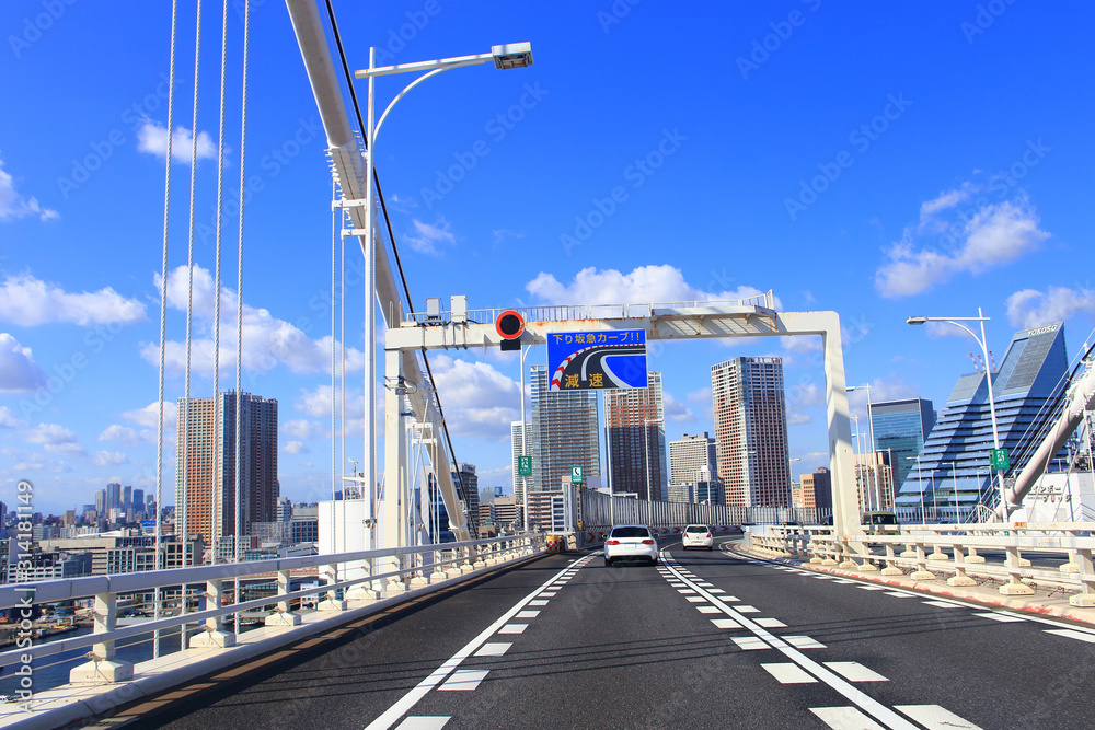 Rainbow Bridge, Tokyo Metropolitan Expressway Stock Photo | Adobe Stock