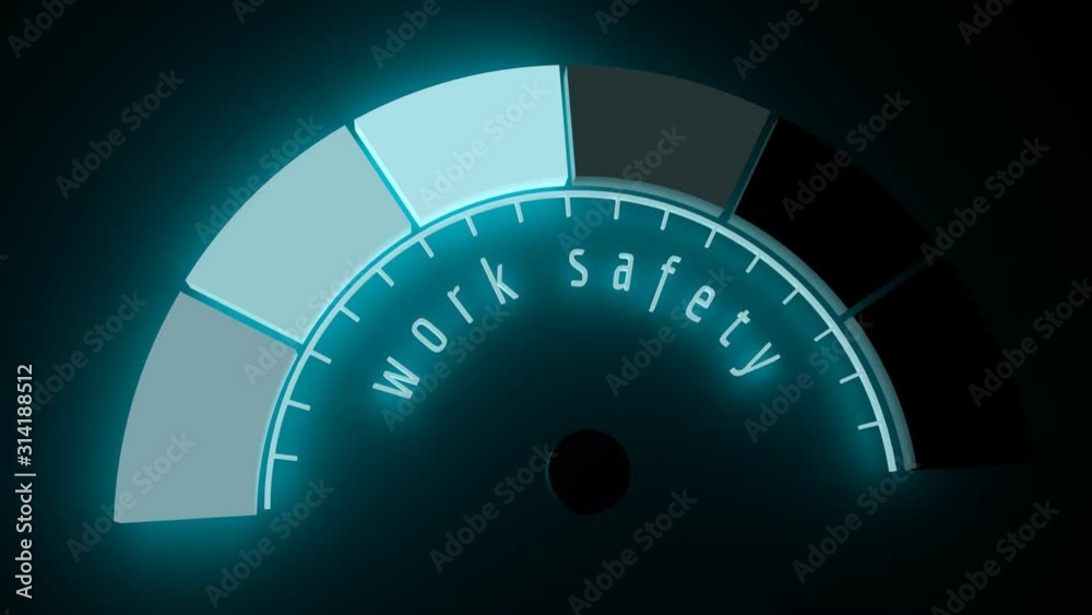 Work safety neon shine level scale. The measuring device icon. Sign ...