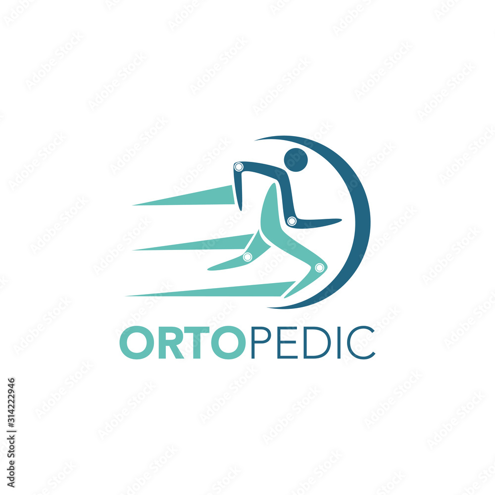 Orthopedic Logo Design Vector Template Stock Vector | Adobe Stock
