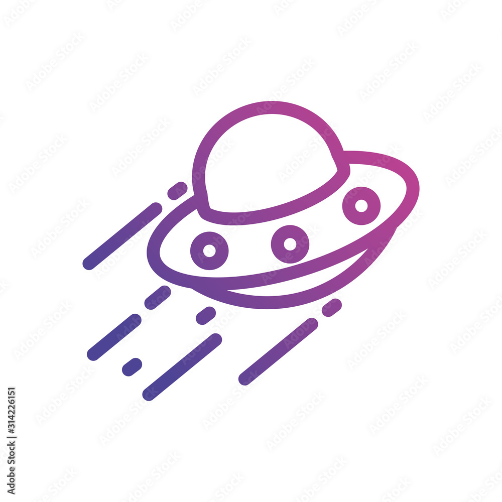 Isolated ufo icon vector design Stock Vector | Adobe Stock