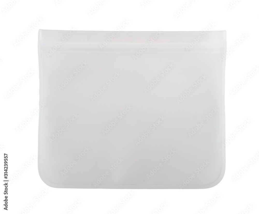 clear plastic bag with lock isolated on white background Stock Photo ...