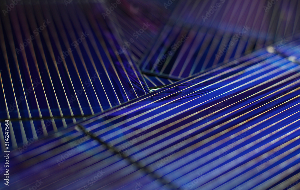 expressive texture of silicon wafers for solar panels Stock-Foto ...