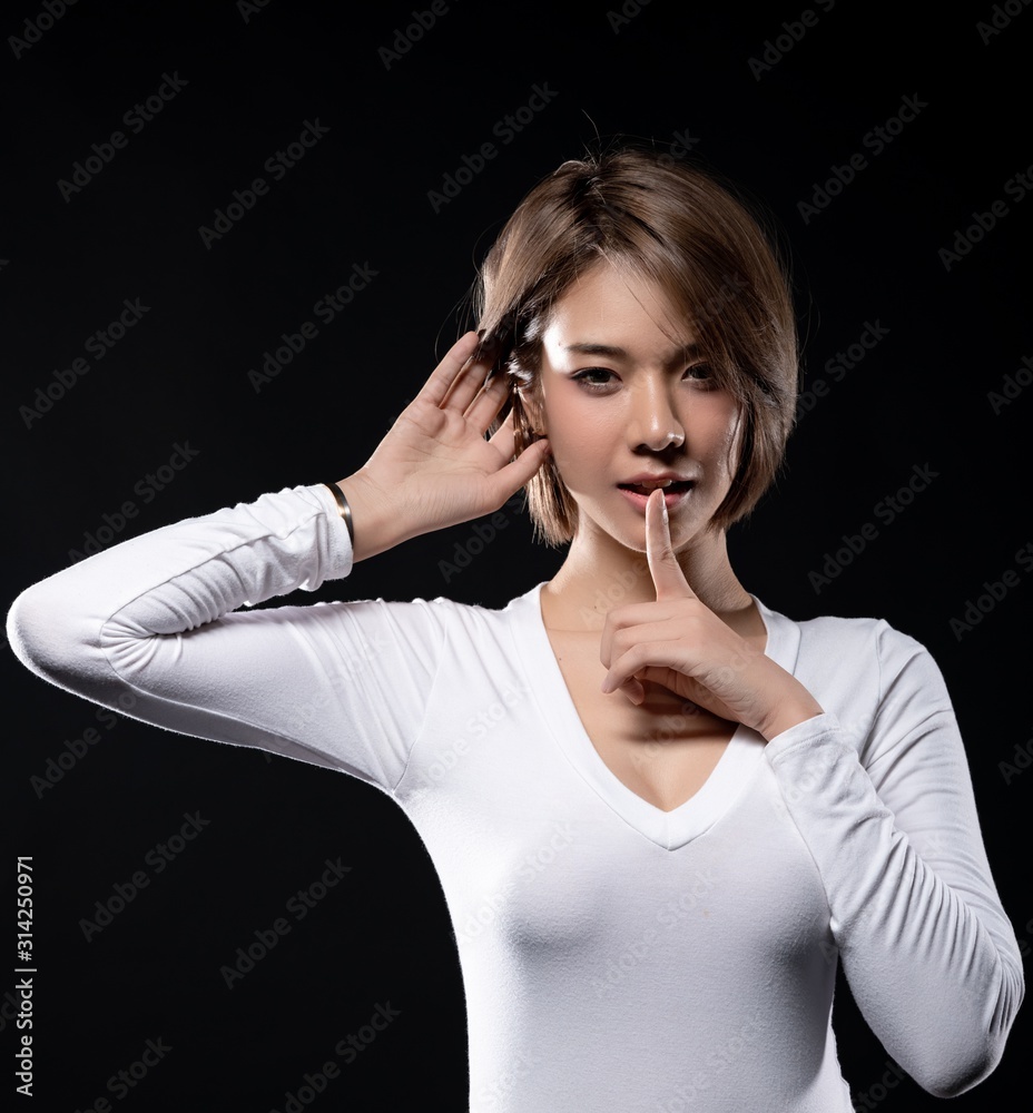 Sexy Asian Girl Model Woman Body Contour Beautiful Sexy Asian Stock