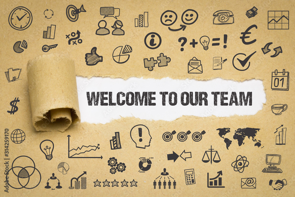 Welcome to our Team Stock Photo | Adobe Stock