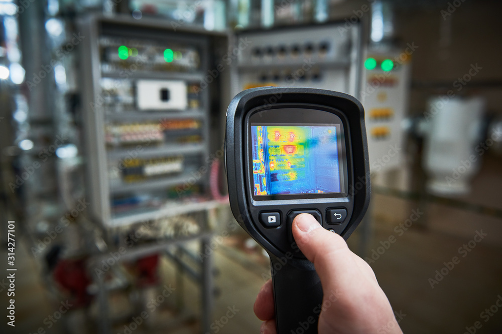 thermal imaging inspection of electrical equipment Stock Photo | Adobe ...