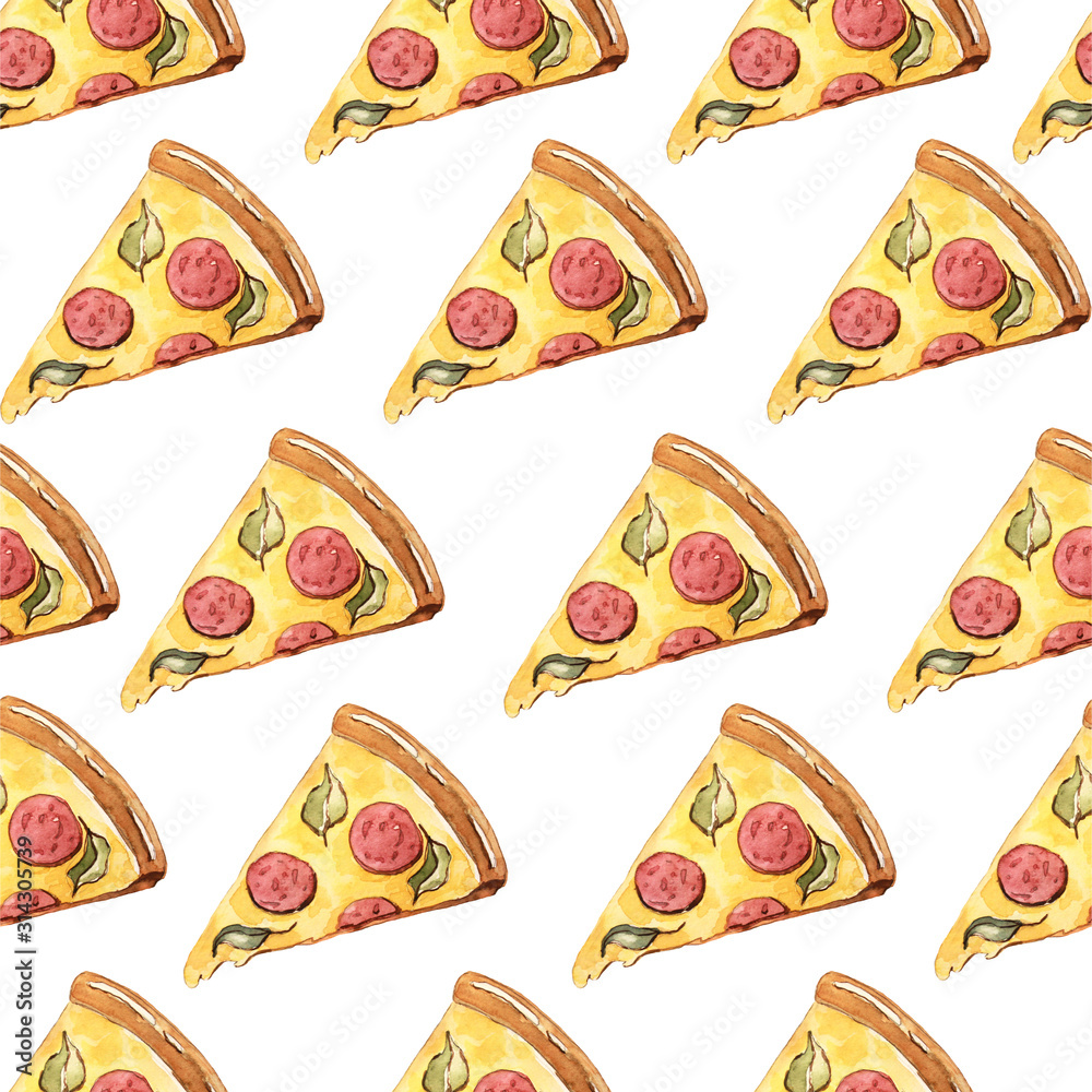 Pepperoni Pizza Pattern