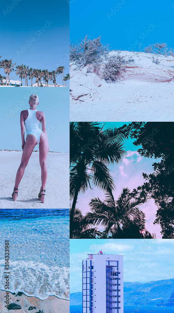 Summertime Beach Collage