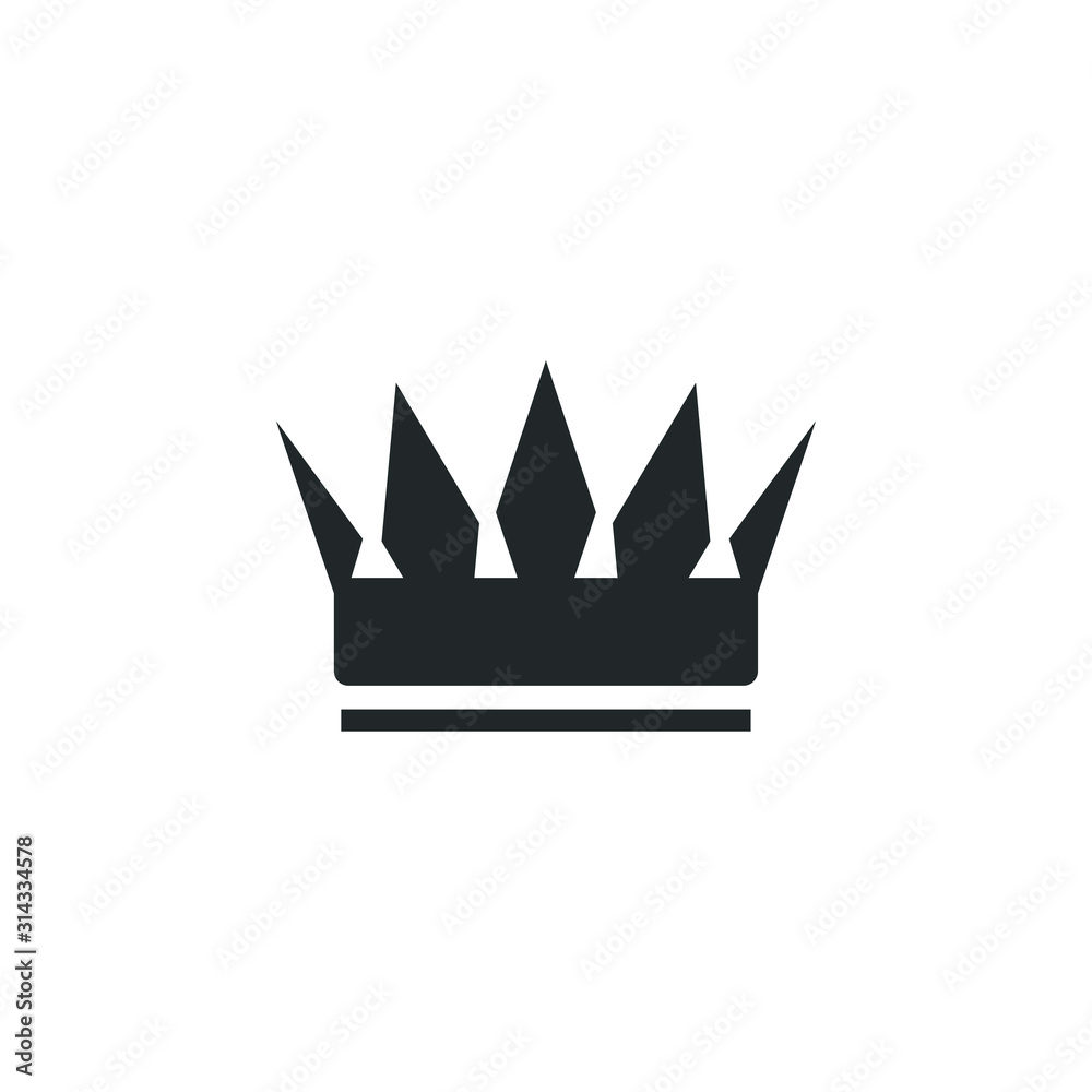 Crown icon template color editable. Crown symbol vector sign isolated ...