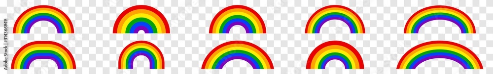 Rainbow Icon Colors | Rainbows | Peace Symbol | Weather Logo | Happy ...
