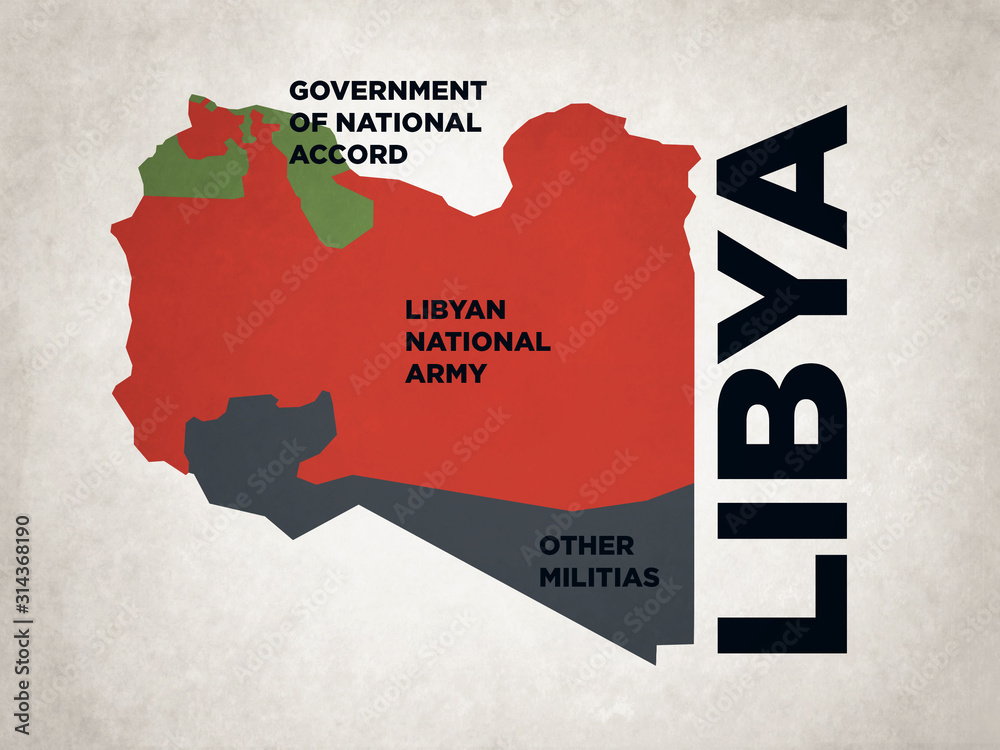 Libya: Who controls what. Balance of the opposing forces in Libya. Map ...