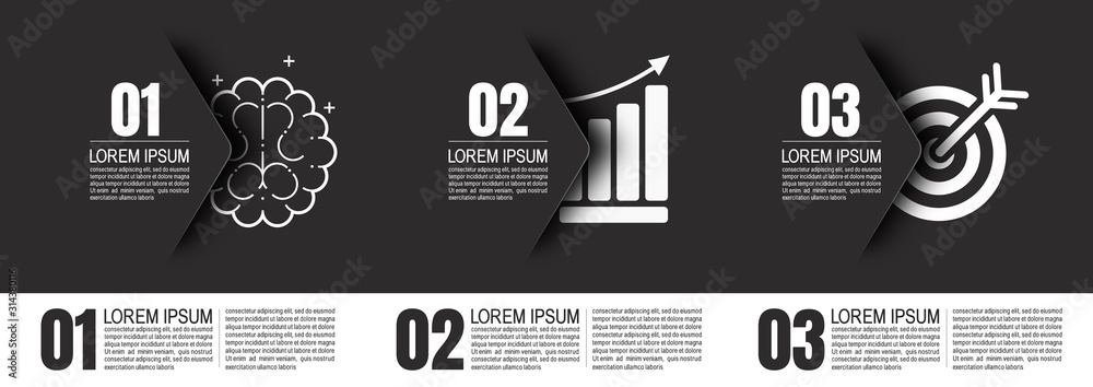 infographic, business data, process chart design template for ...