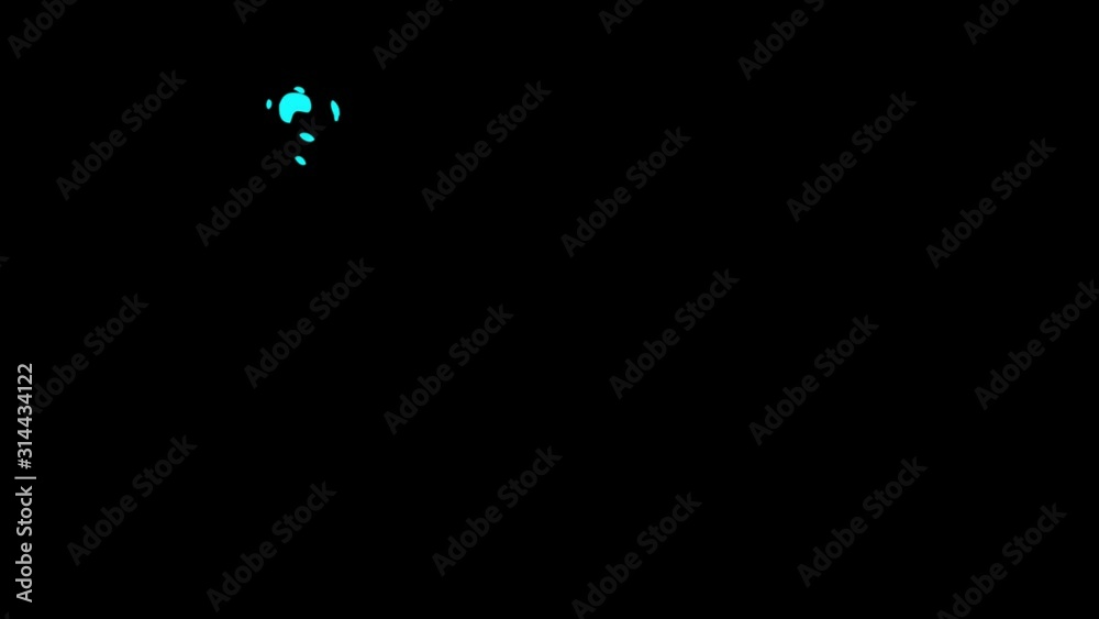 motion element splash and swoosh fx done in a 2D style. Overlay onto ...