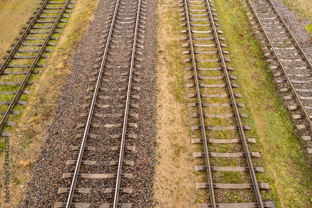 Railroad Tracks Top View