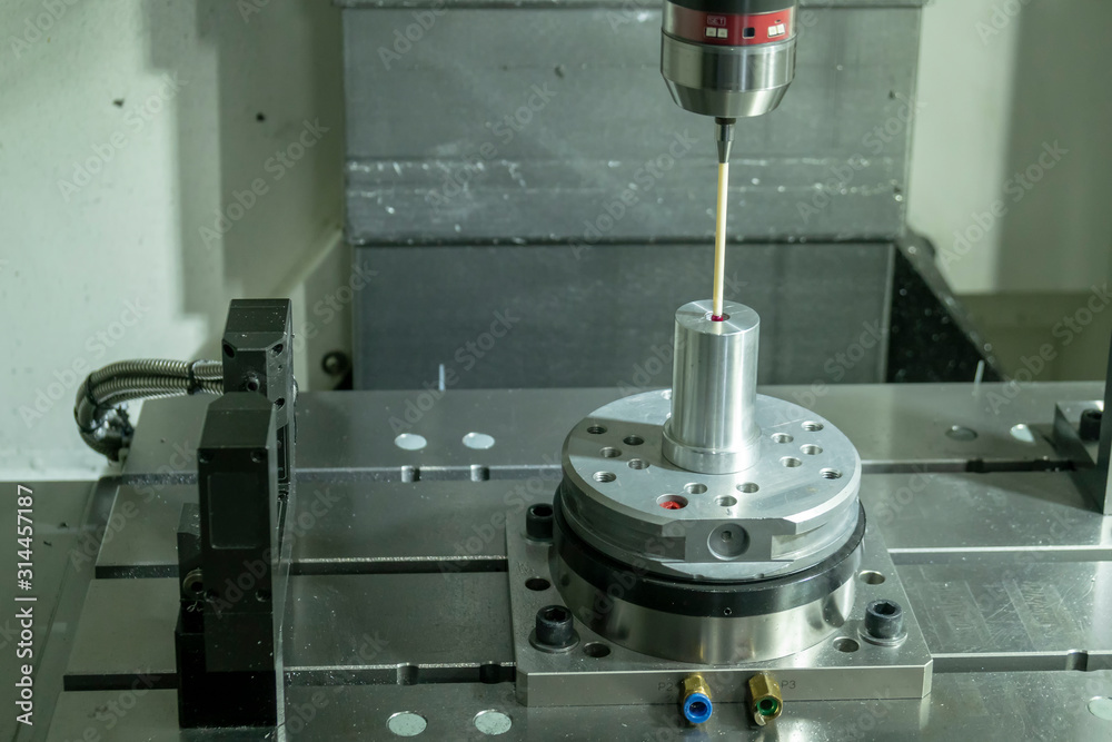 The Coordinate Measuring machine ,CMM probe attached on the vertical ...