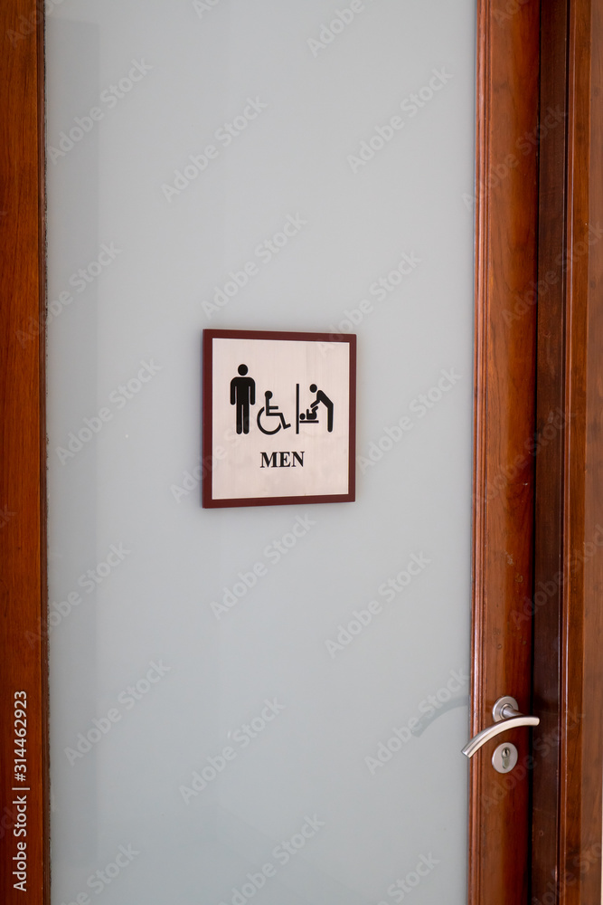 Toilet sign for everyone for inclusive and universal design concept ...