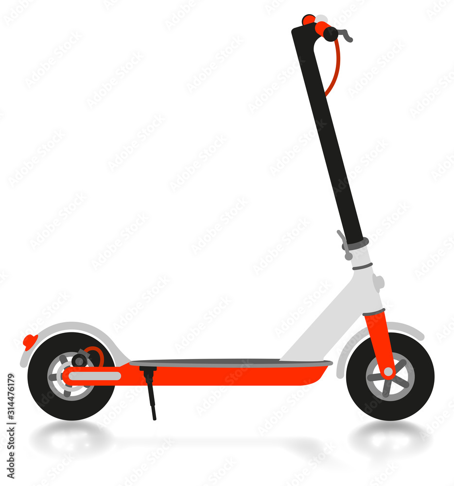trottinette electrique 1 1 Stock Vector | Adobe Stock