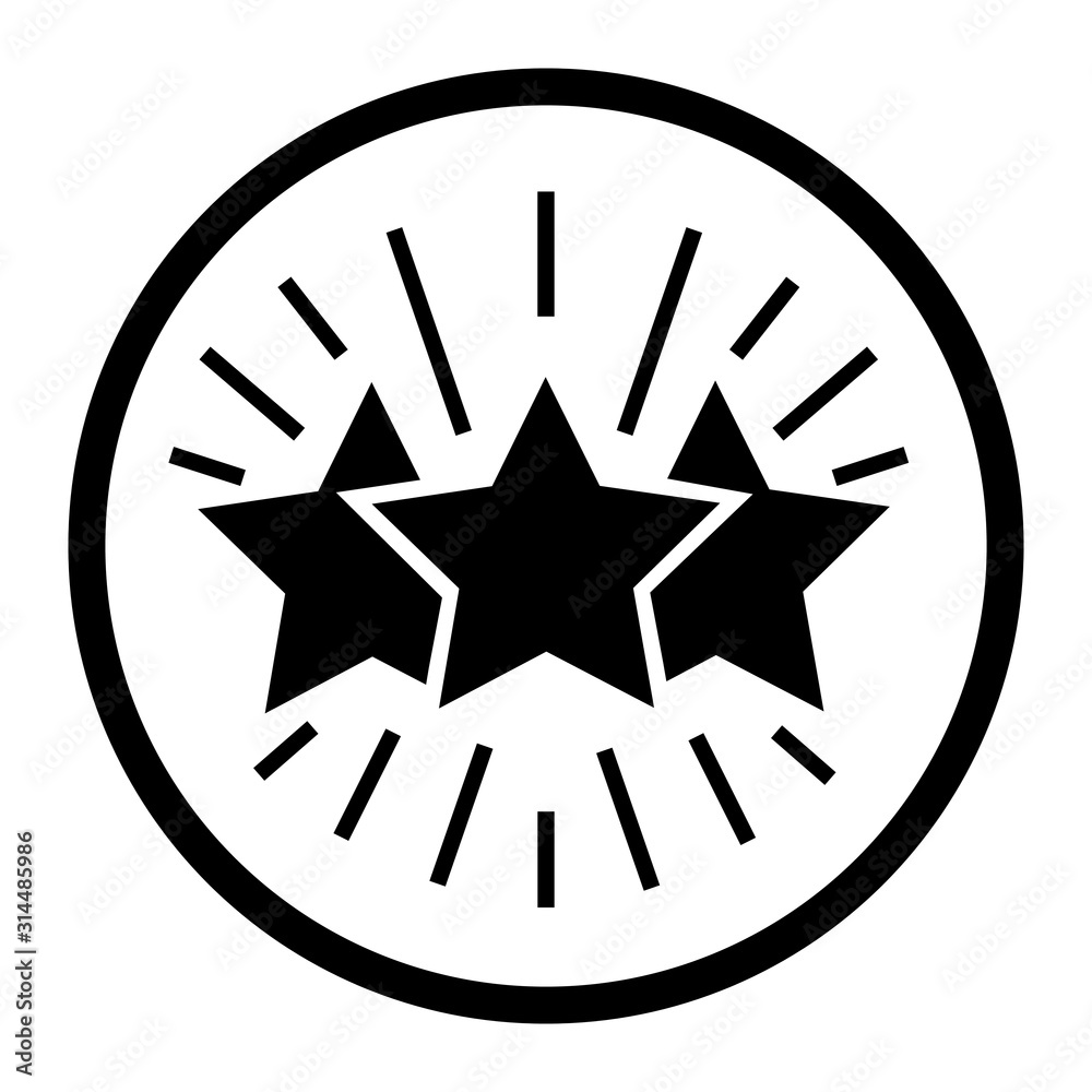 Star line icon. Feedback rating sign. Customer satisfaction symbol ...