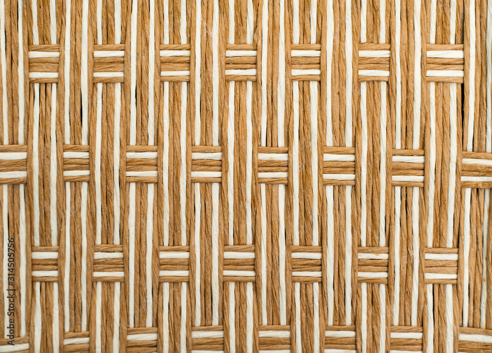 Detail hand craft of weaving texture background Stock Photo | Adobe Stock