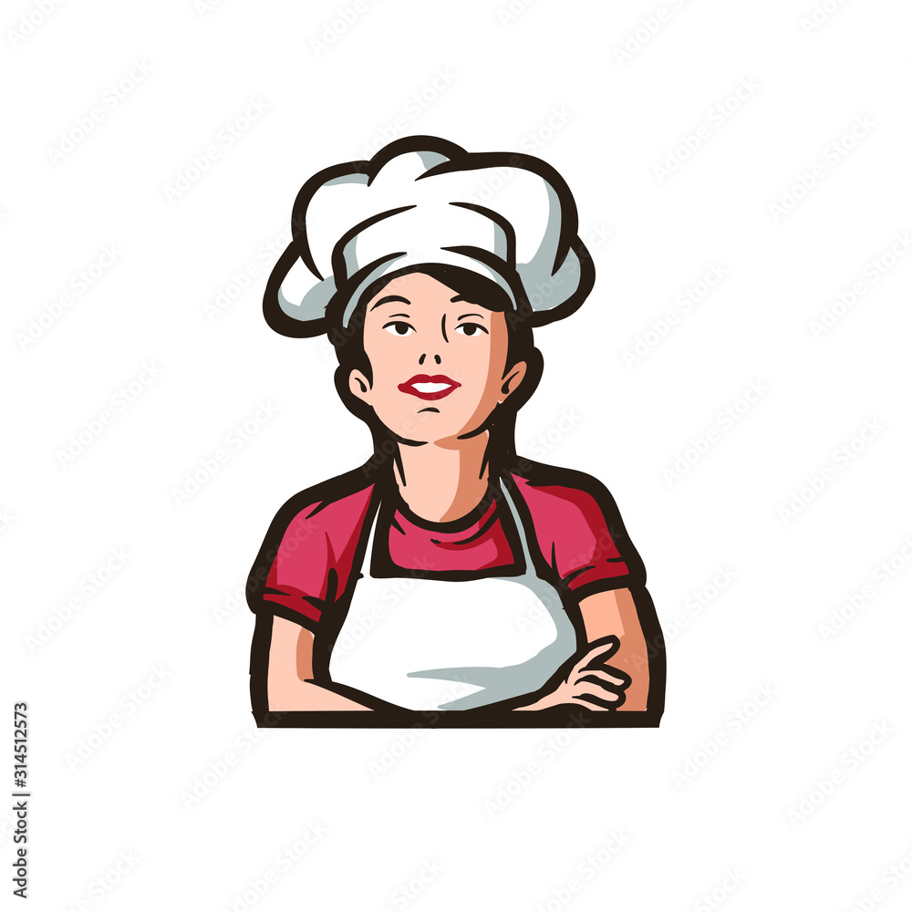 woman chef vector icon Stock Vector | Adobe Stock