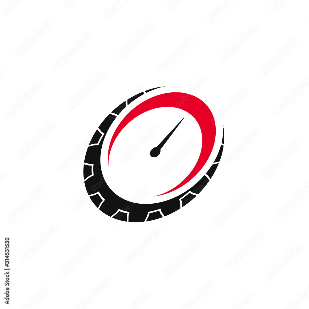 Speed, Speedometer & RPM Logo. Icon & Symbol Vector Illustration Stock ...