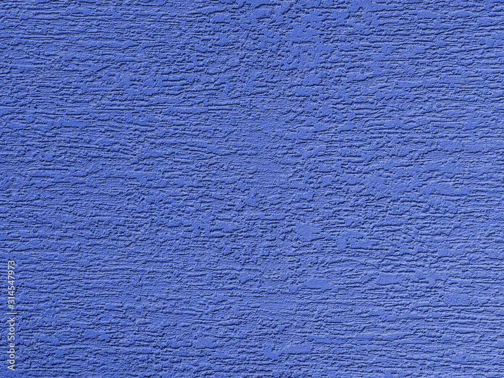 Blue background facade plaster . Monolithic plaster decorative backdrop ...