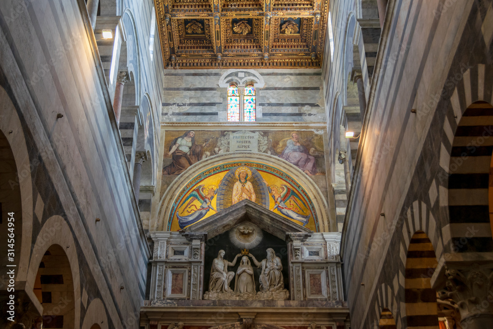 The coronation of the Virgin Mary by Jesus, God, and the Holy Spirit ...