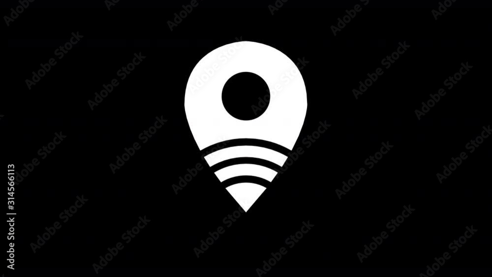 Red Glossy Dancing Waypoint Icon Animation, Seamless Loop, 4k 60fps ...