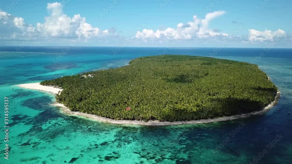 tropical empty island aerial Stock Video | Adobe Stock